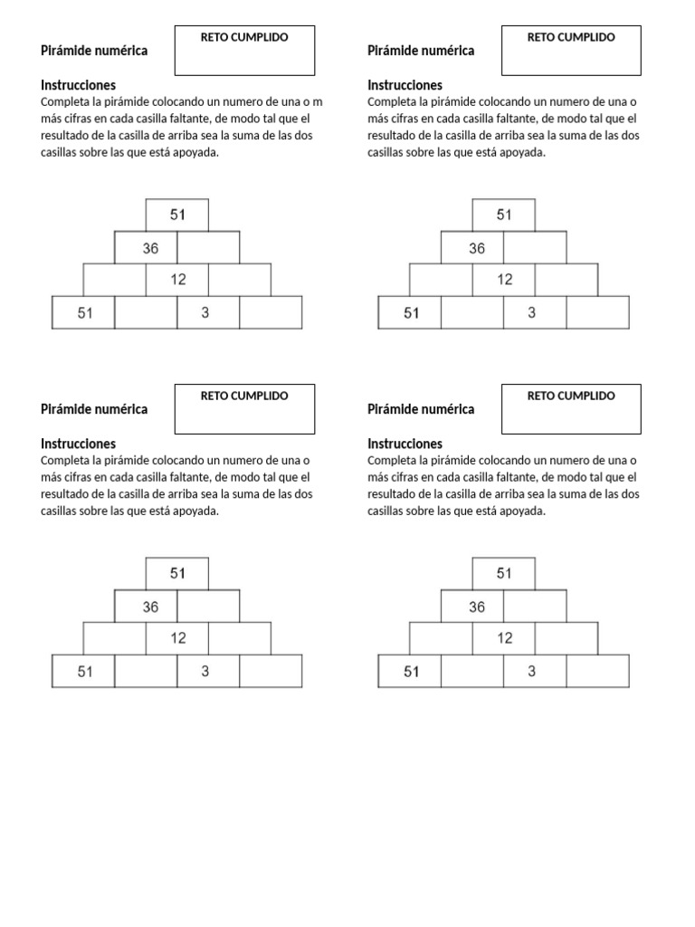 Pirámide numérica_01565 | PDF