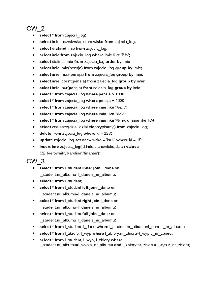 Integracja Danych Kolos 1 | PDF
