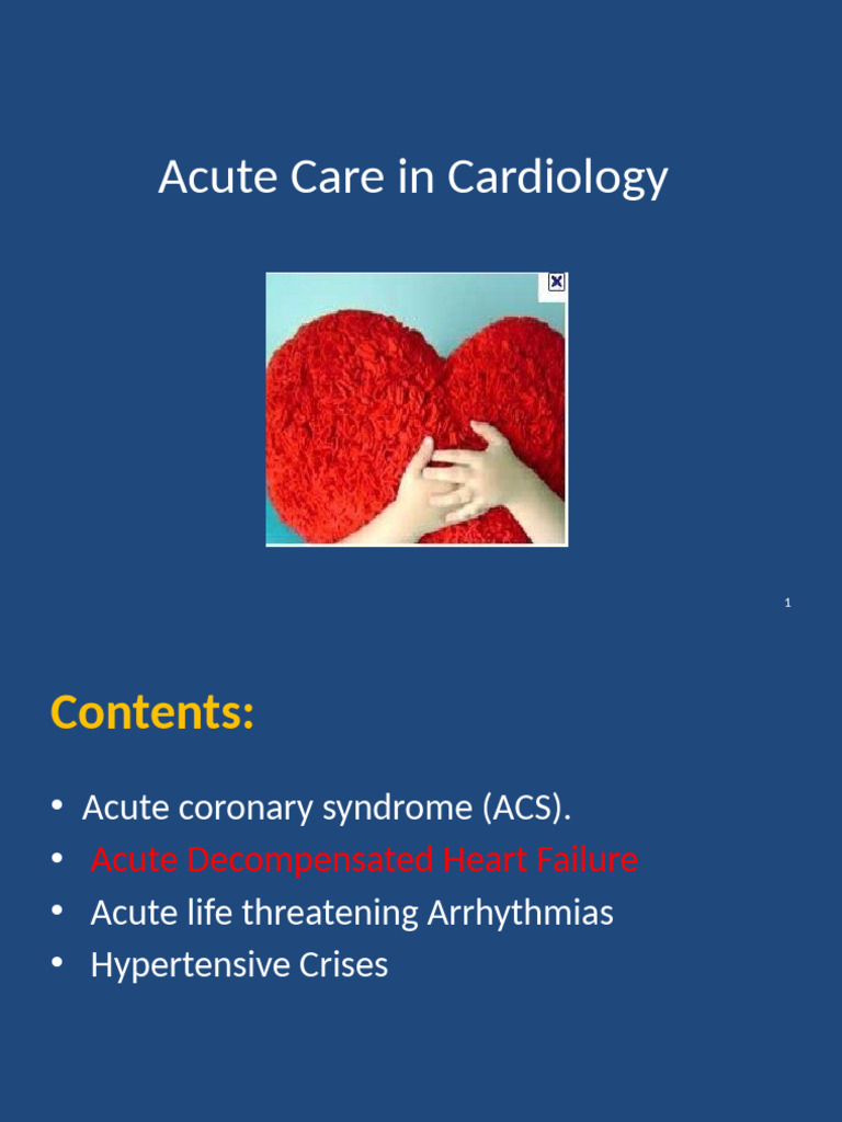 Acute Care Strategies in Cardiology | PDF | Heart Failure | Myocardial ...