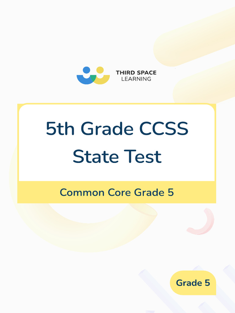 Common Core Practice Test Grade 5 | PDF | Rectangle | Mathematics