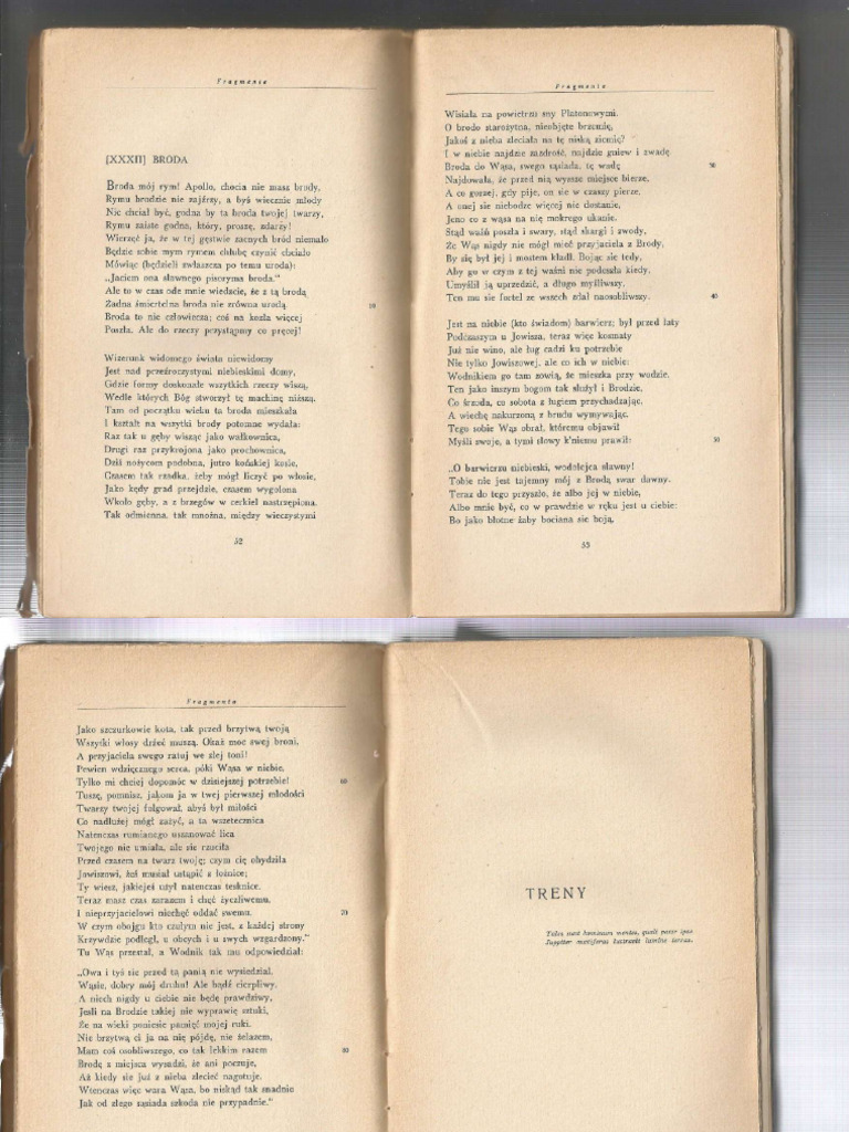 Kochanowski J., Broda (Dzieła Polskie 1952) | PDF