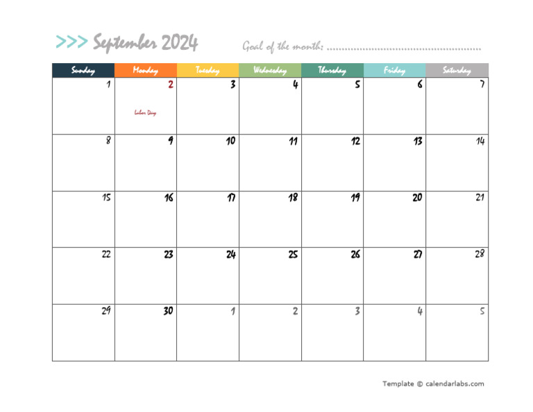 September 2024 Planner Template | PDF