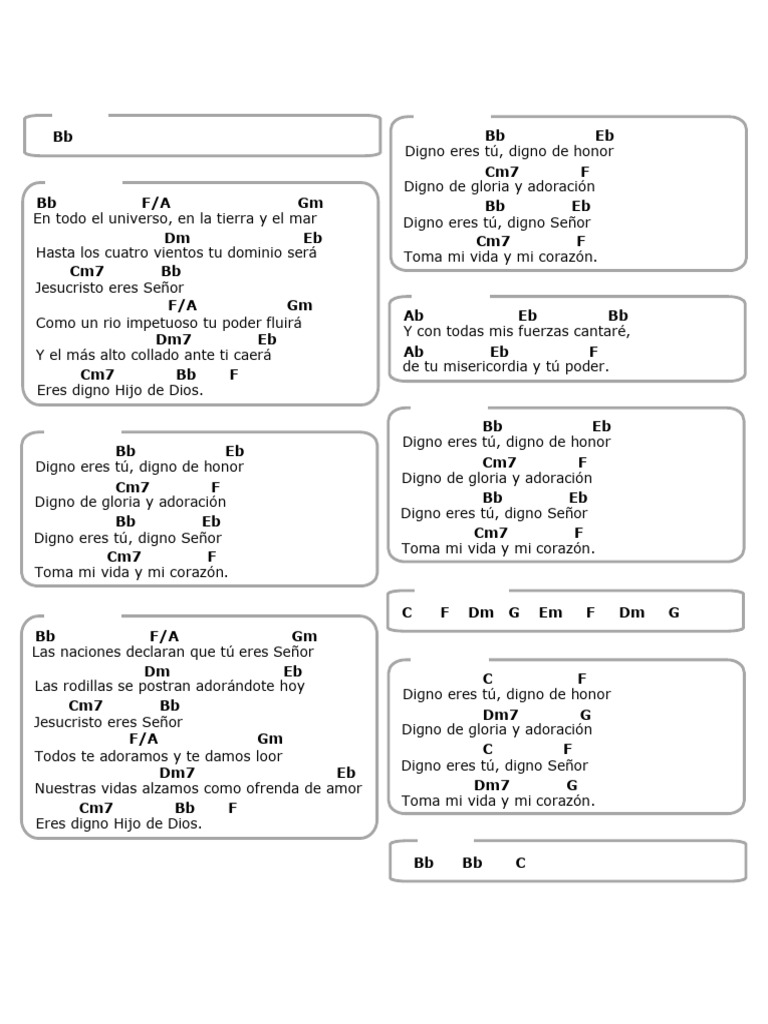 Digno Eres Tú | PDF
