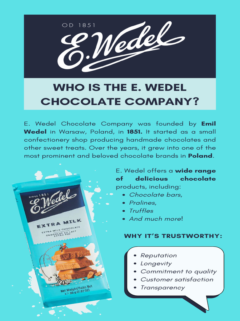 E. Wedel Chocolate Company PDF | PDF