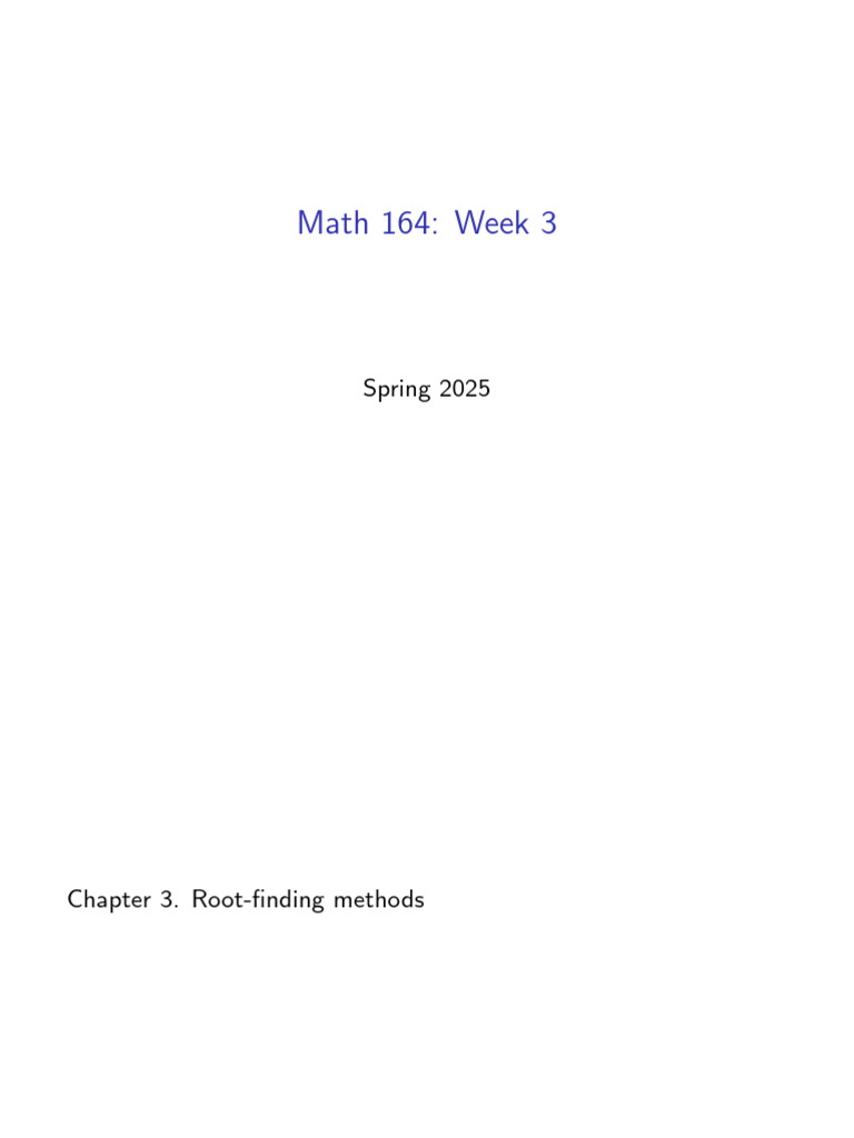 Week3a Handout Pdf Mathematics Of Computing Mathematical Analysis