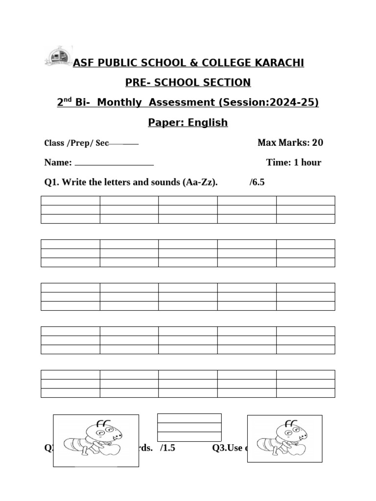 Grade 2 English Bi-Monthly Assessment | PDF