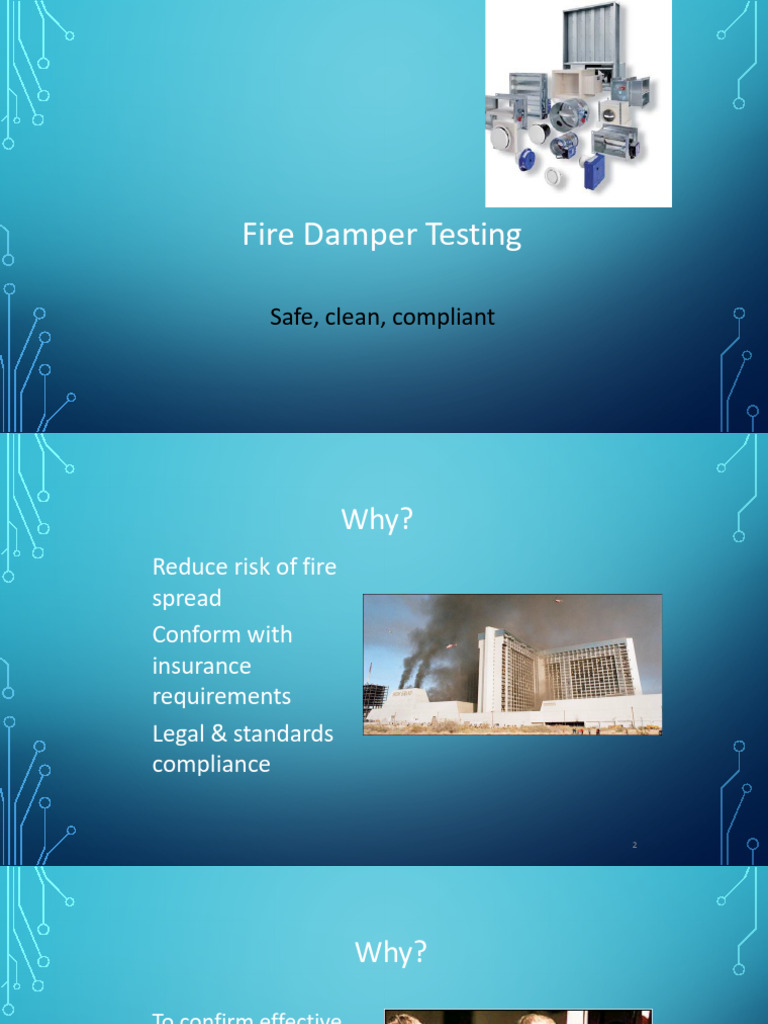 Fire Damper Presentation 27022017 | PDF | Duct (Flow)