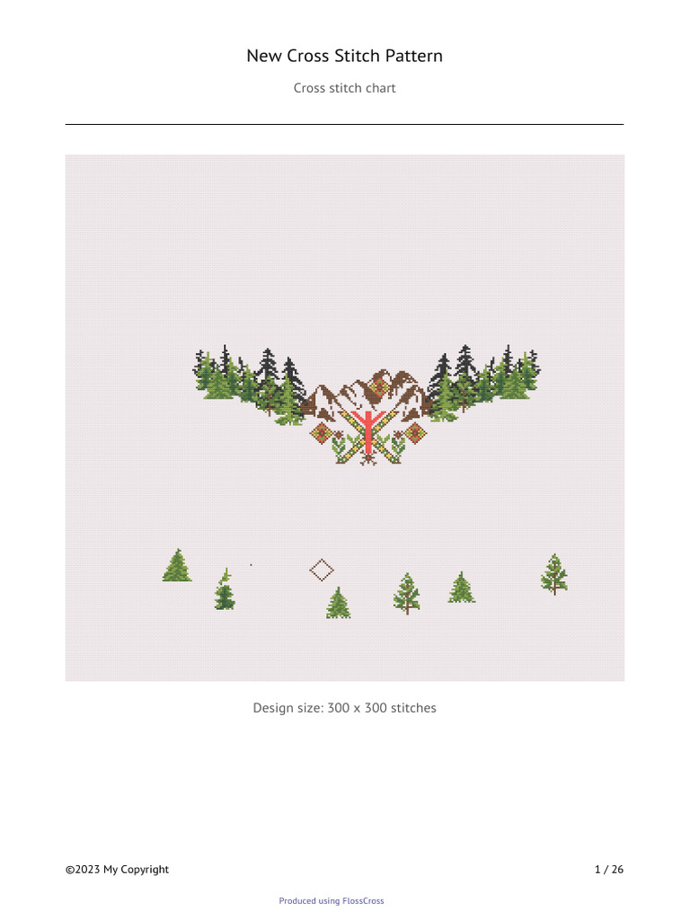 New Cross Stitch Pattern | PDF | Sewing | Needlework