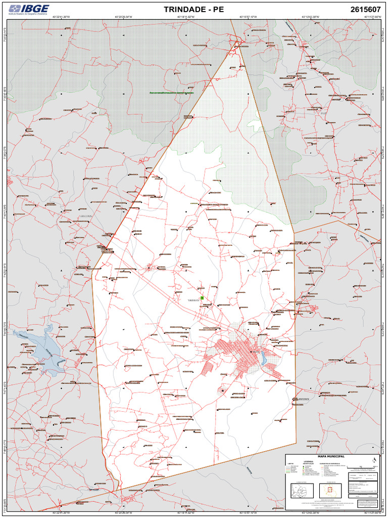 Mapa Municipal de Trindade - PE | PDF | Mapa | Brasil