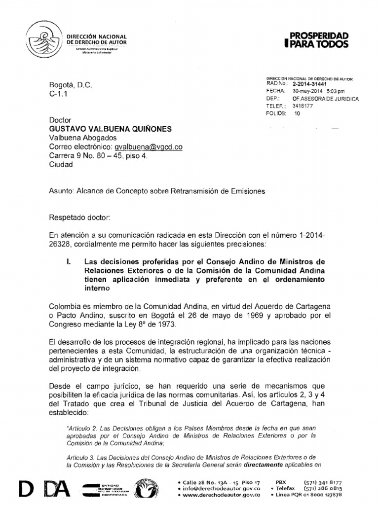 Dnda Valbuena Alcance Concepto | PDF