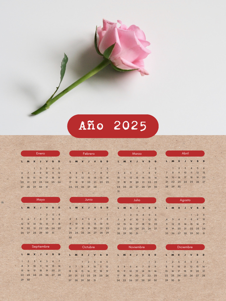 Calendario 2025 Amor p12 | PDF