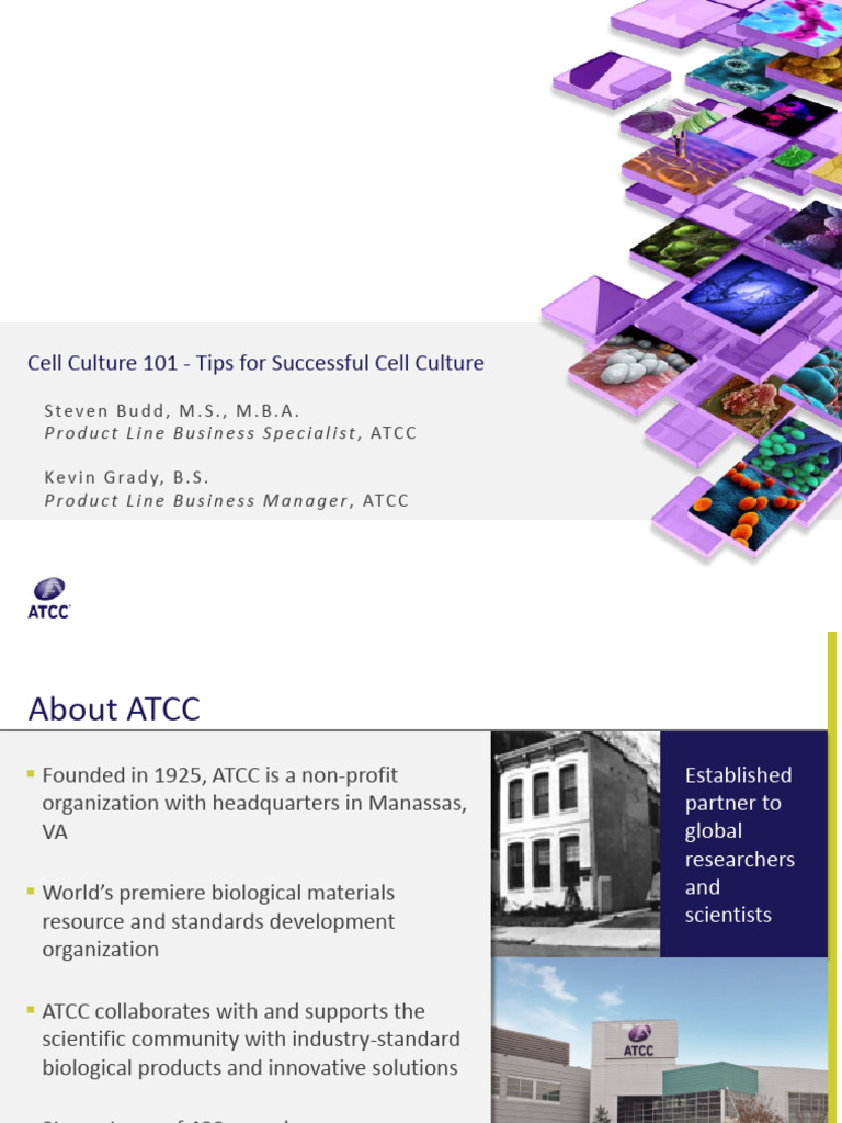 Cell Culture 101 ATCC | PDF | Transfection | Cell Culture