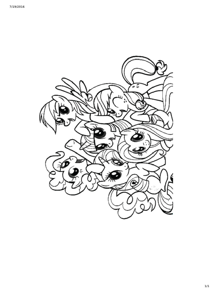 Pony Group Printable Page | PDF