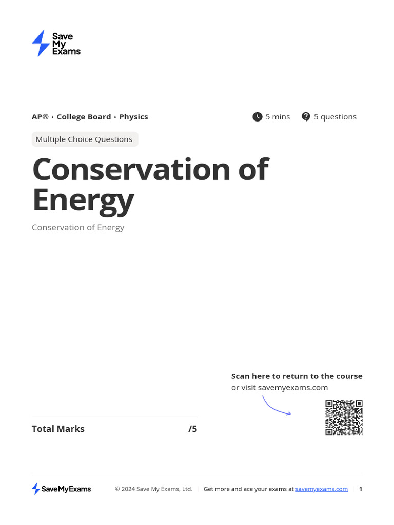 Cons Energy SME | PDF | Physics | Mechanics