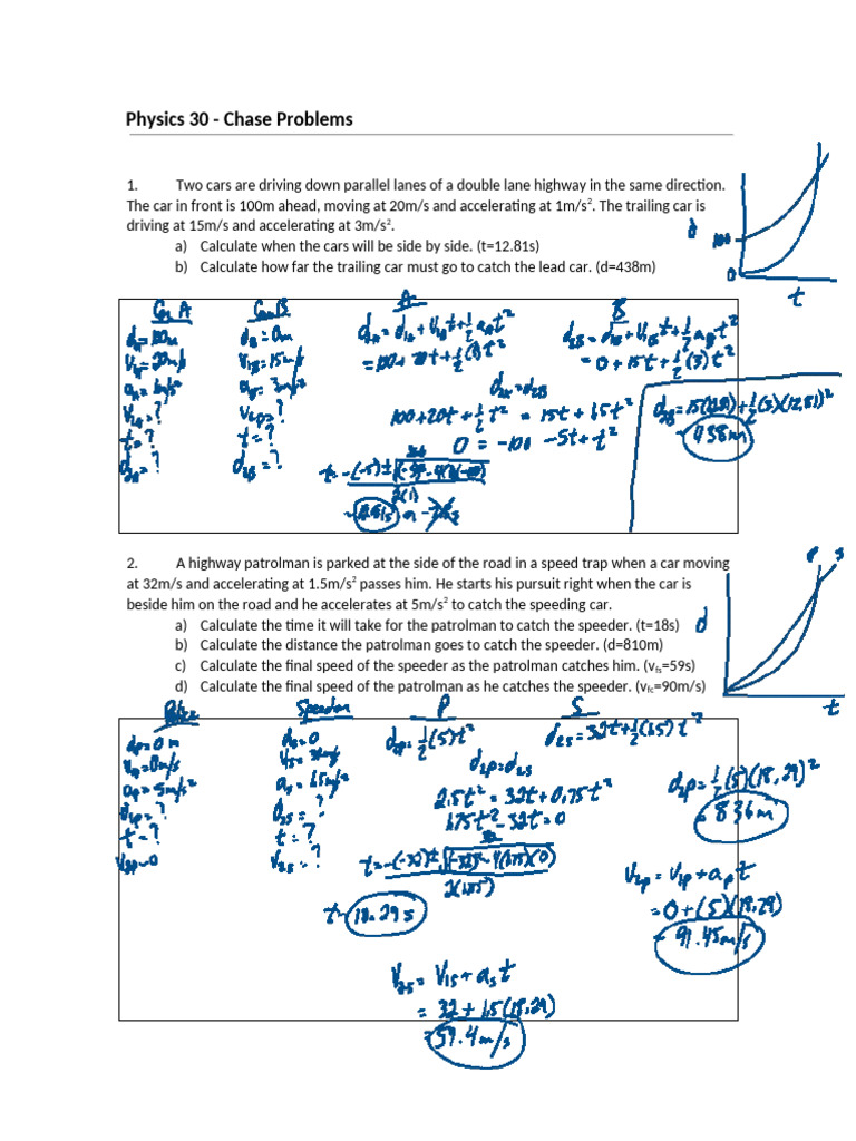 Chase Problems - Answers | PDF