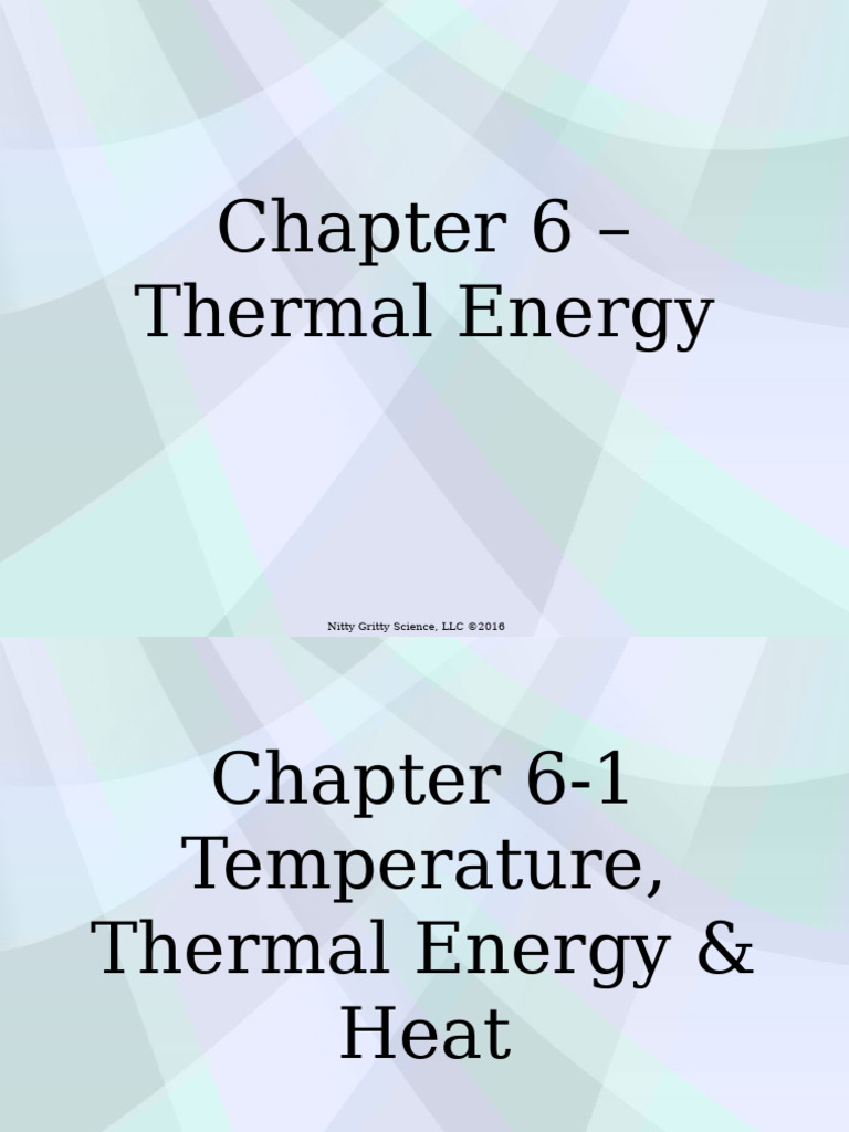 Understanding Thermal Energy Concepts | PDF | Heat | Temperature