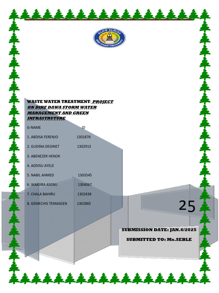 GROUP 4 WWT ASSIGNMENT | PDF | Green Infrastructure | Stormwater