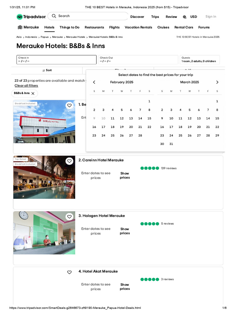 Merauke Hotel Guide 2025 | PDF | Hotel | Living Arrangements