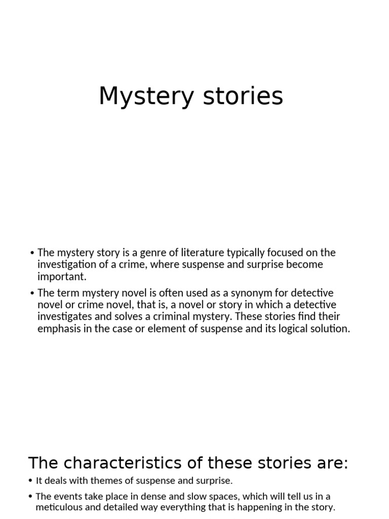 Mystery Report | PDF
