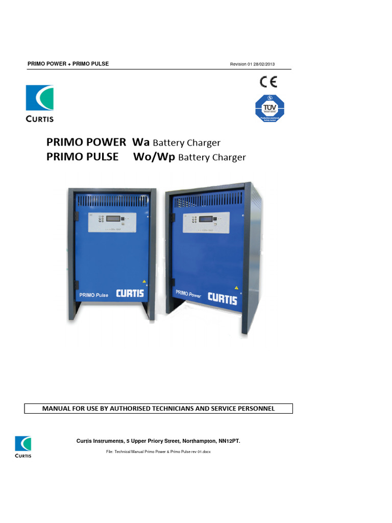 Primo Power & Pulse Technical Manual | PDF | Battery Charger ...