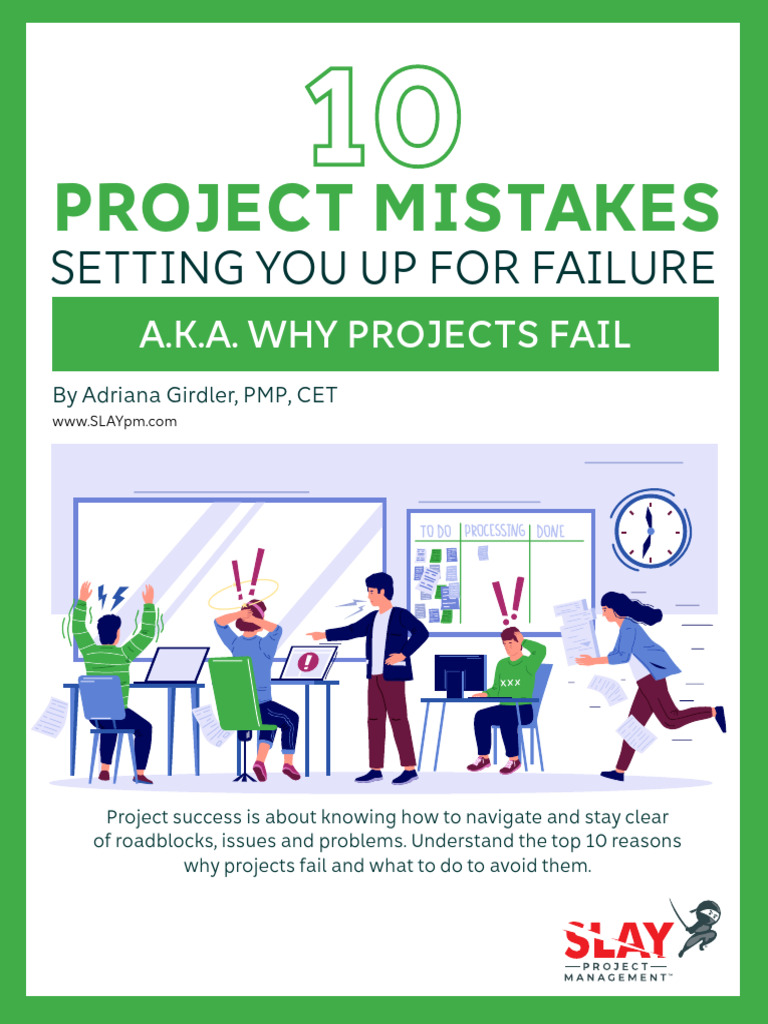 10 Project Mistakes Setting You Up For Failure-V2 | PDF | Risk | Cognition