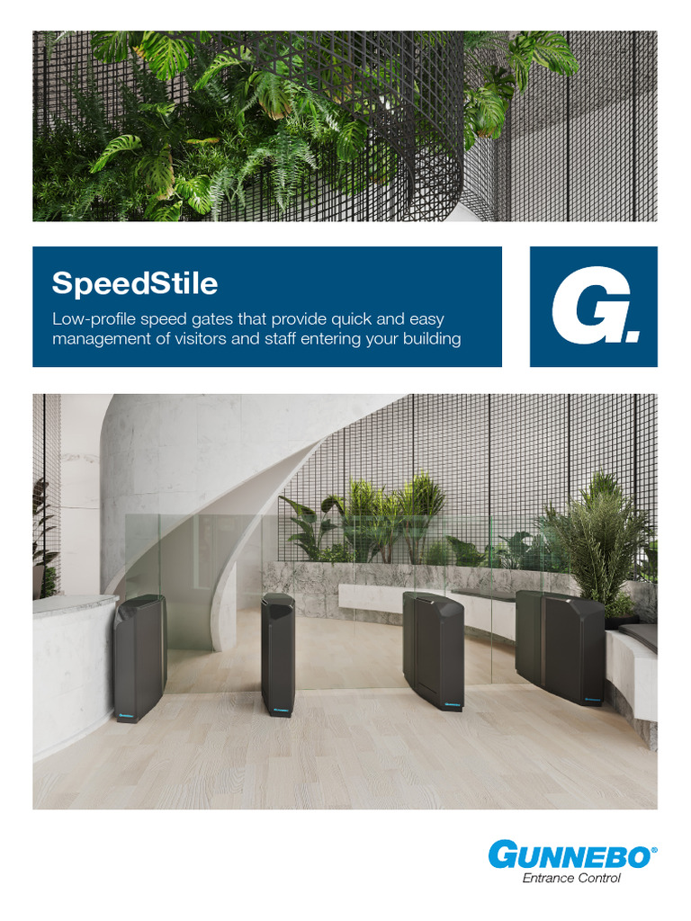 Gunnebo SpeedStile Access Solutions | PDF | Wheelchair