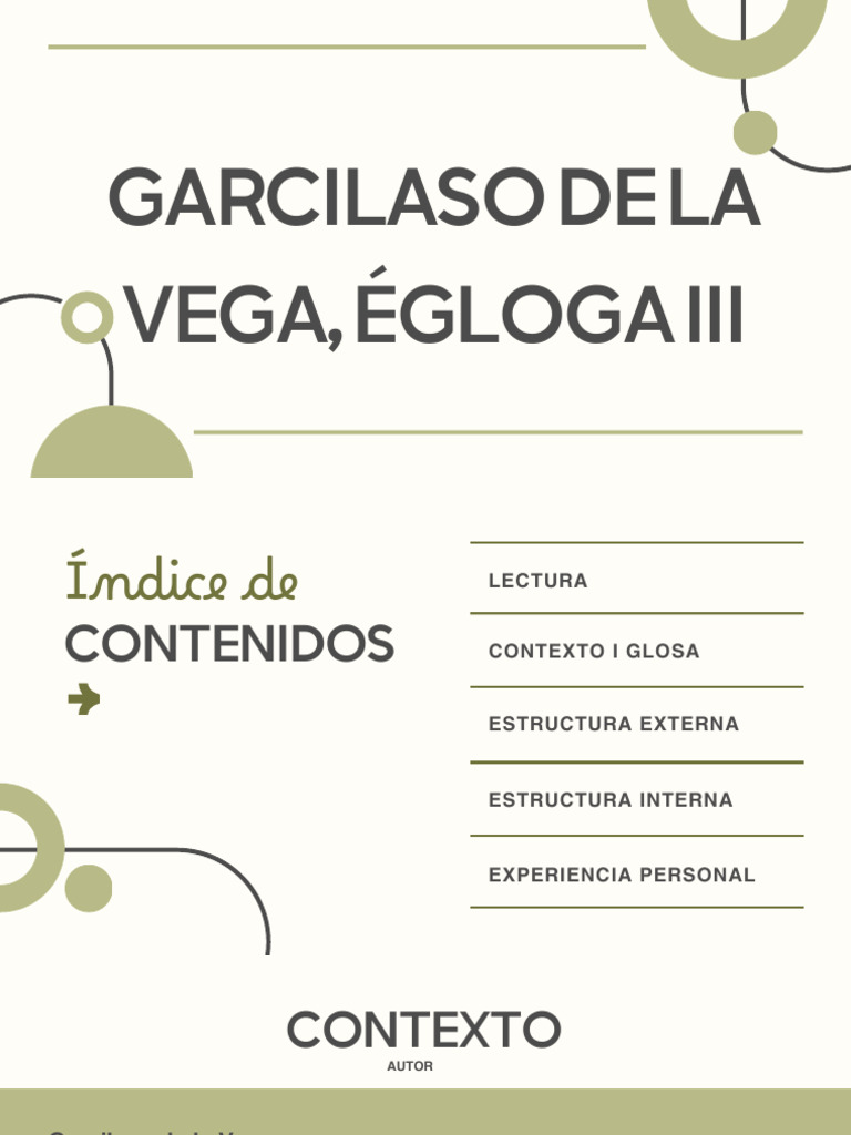 Copia de Garcilaso de La Vega, Égloga III | PDF | Renacimiento | Metro ...