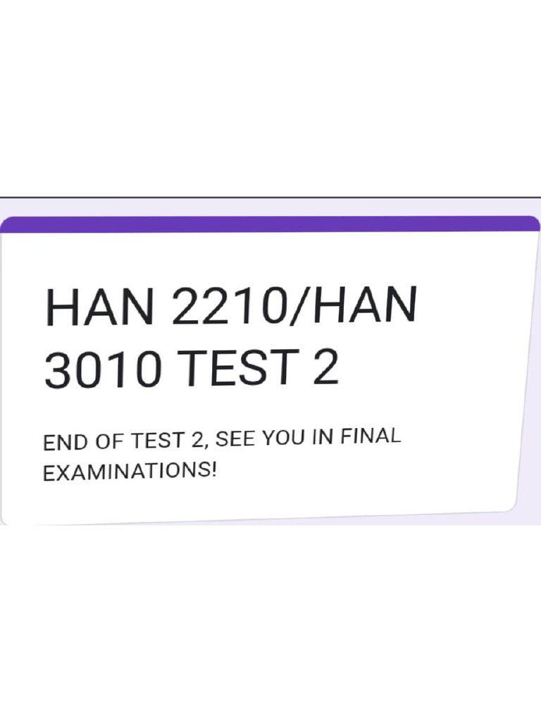 HAN Test2 2022 | PDF