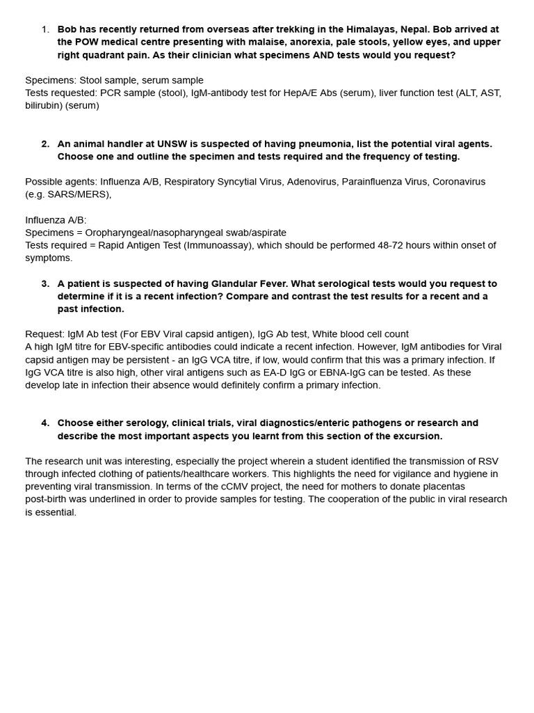 Medical microbiology questions | PDF