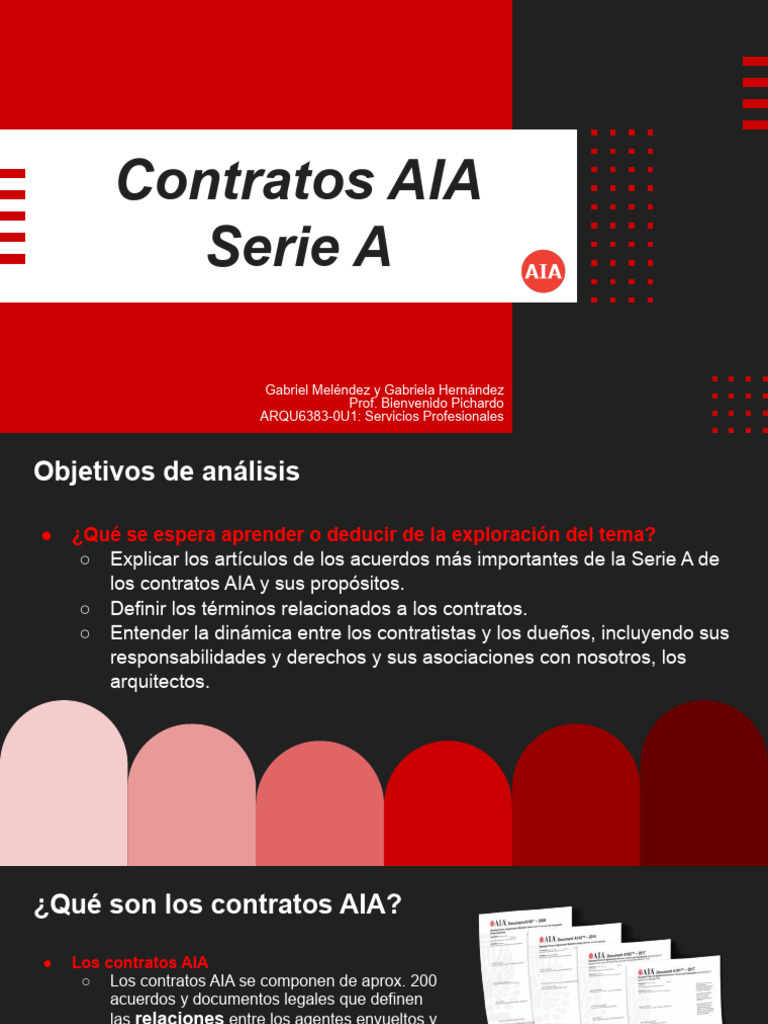 Serie A - Contratos AIA | PDF | Arquitecto
