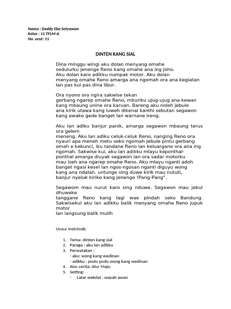 Cerkak Deddy Eka | PDF