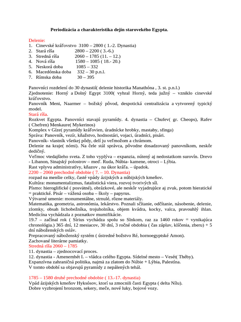 Staroveky Egypt | PDF