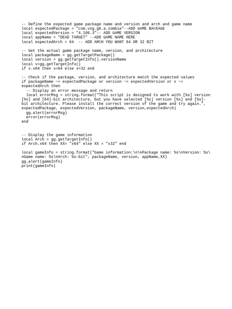 Package Check & Arch Check | PDF