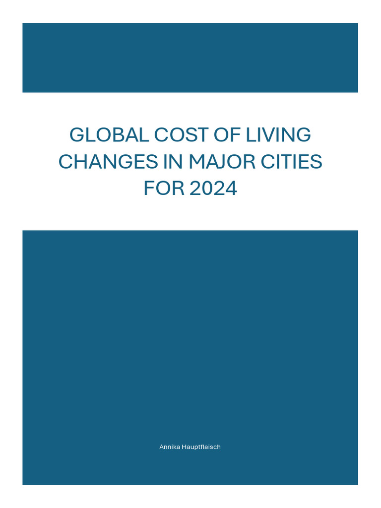 2024 Global Cost of Living Trends | PDF | Cost Of Living | Inflation