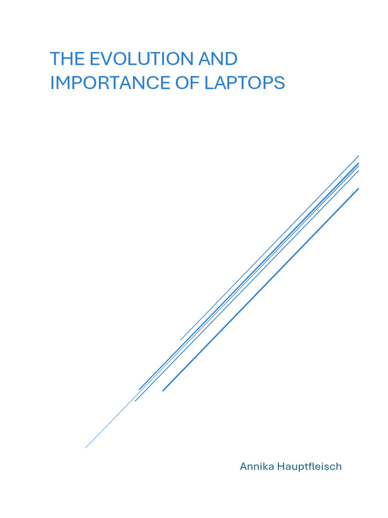 Evolution of Laptops Through the Decades | PDF | Laptop | Computer ...