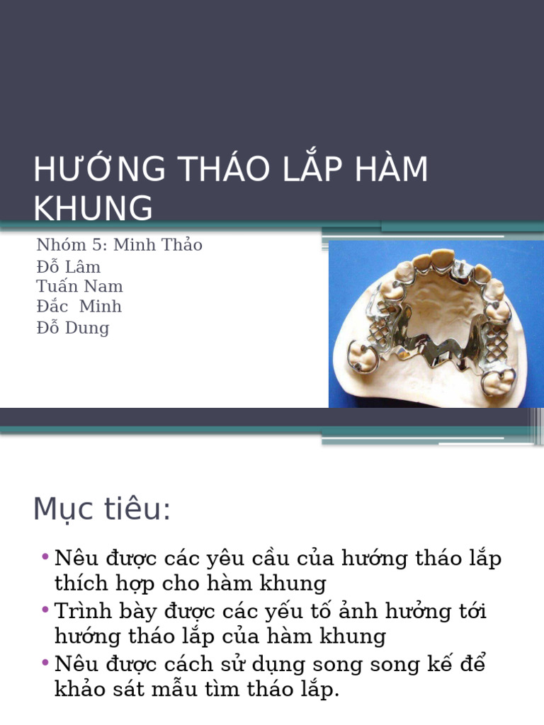 Hướng tháo lắp hàm khung | PDF