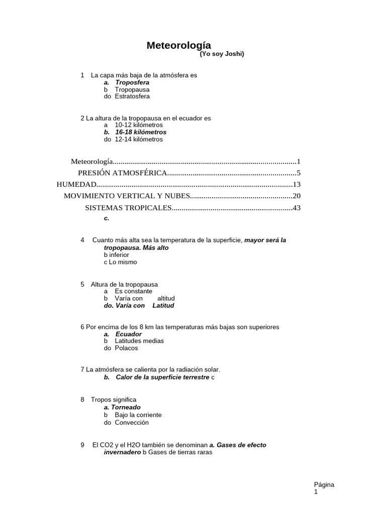 IC Joshi Aviación Met Total Q. | PDF | Humedad | Niebla