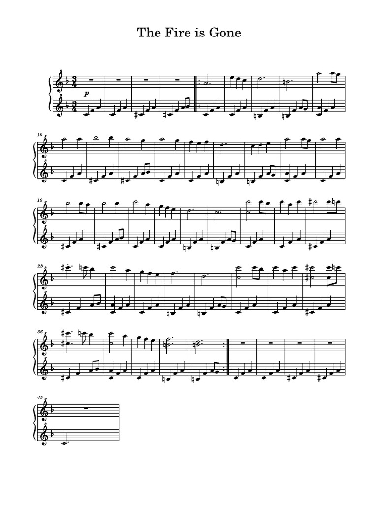 The Fire Is Gone | PDF