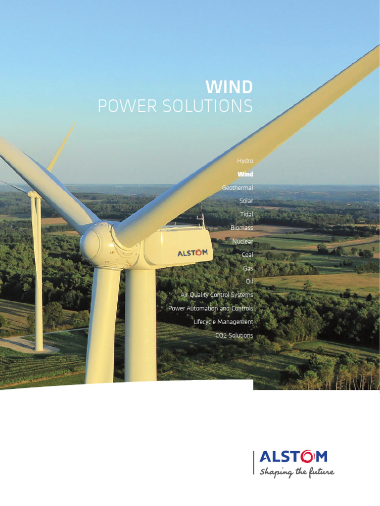 Alstom Wind | PDF | Wind Power | Wind Turbine