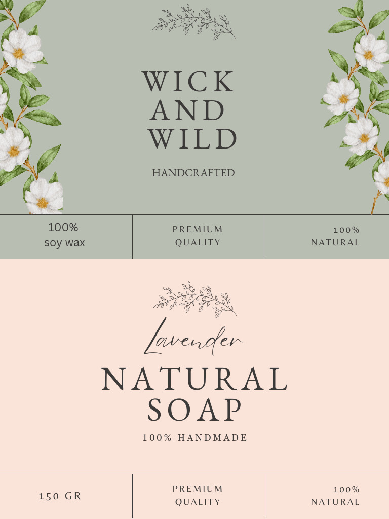 Premium Natural Lavender Soap | PDF