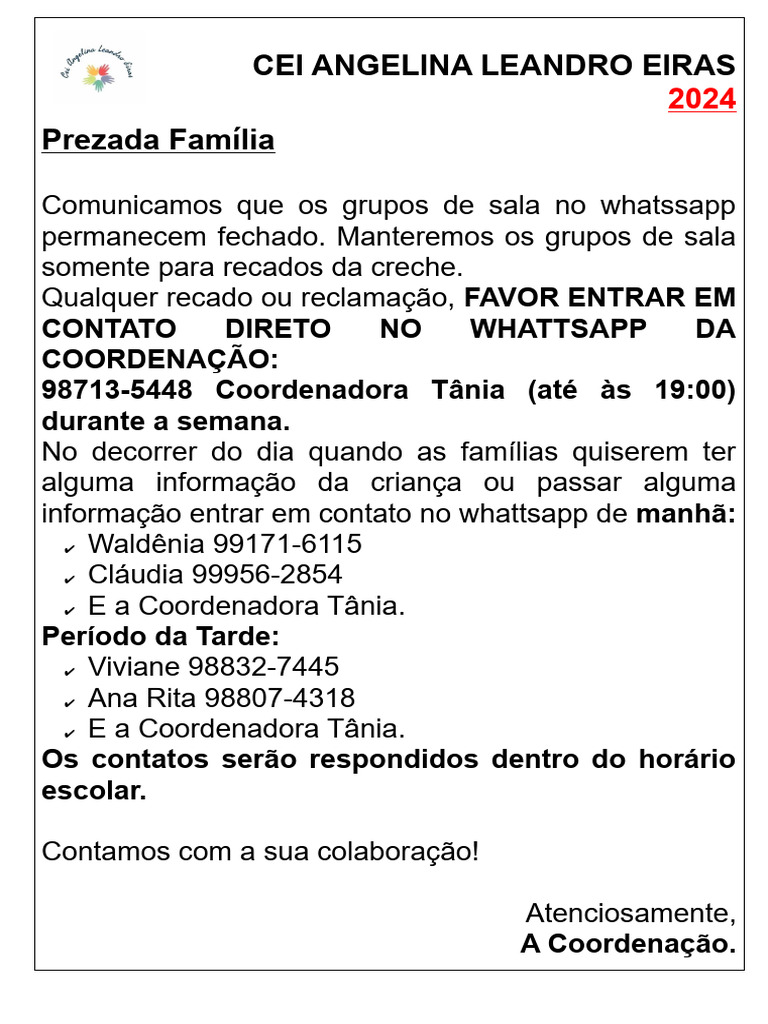 Bilhete Whattsapp | PDF