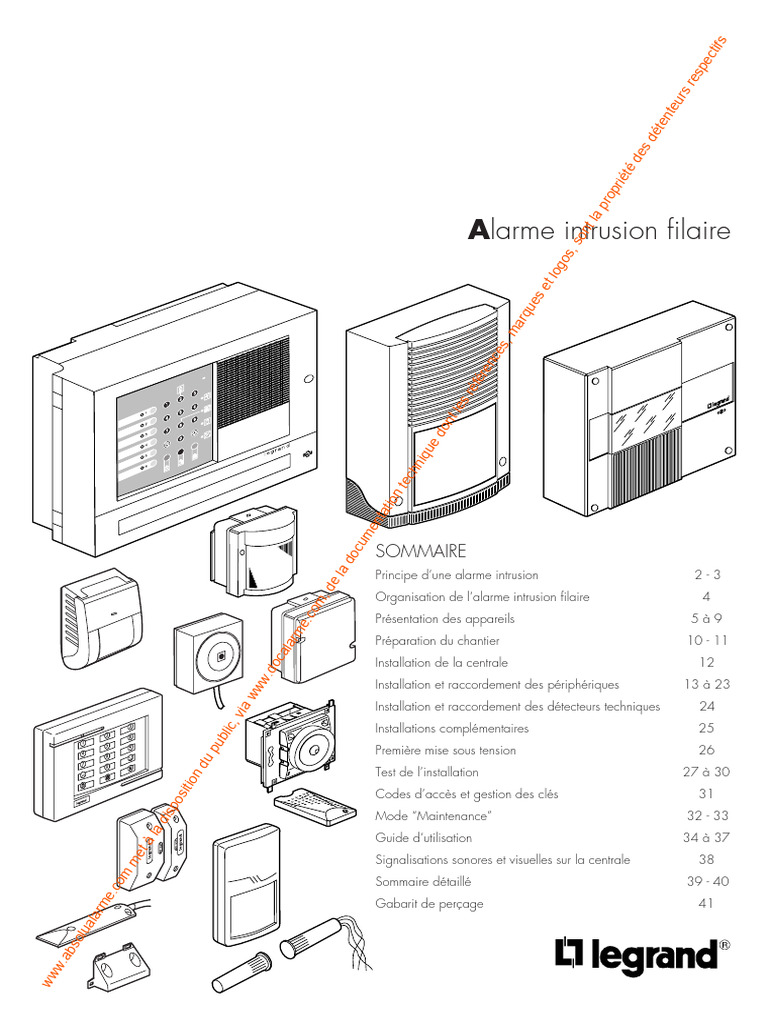 Legrand - Centrale 43205 - Notice Installation Utilisation | PDF