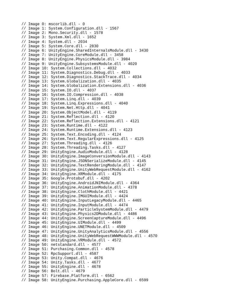 Unity & System DLL Overview | PDF | Constructor (Object Oriented ...