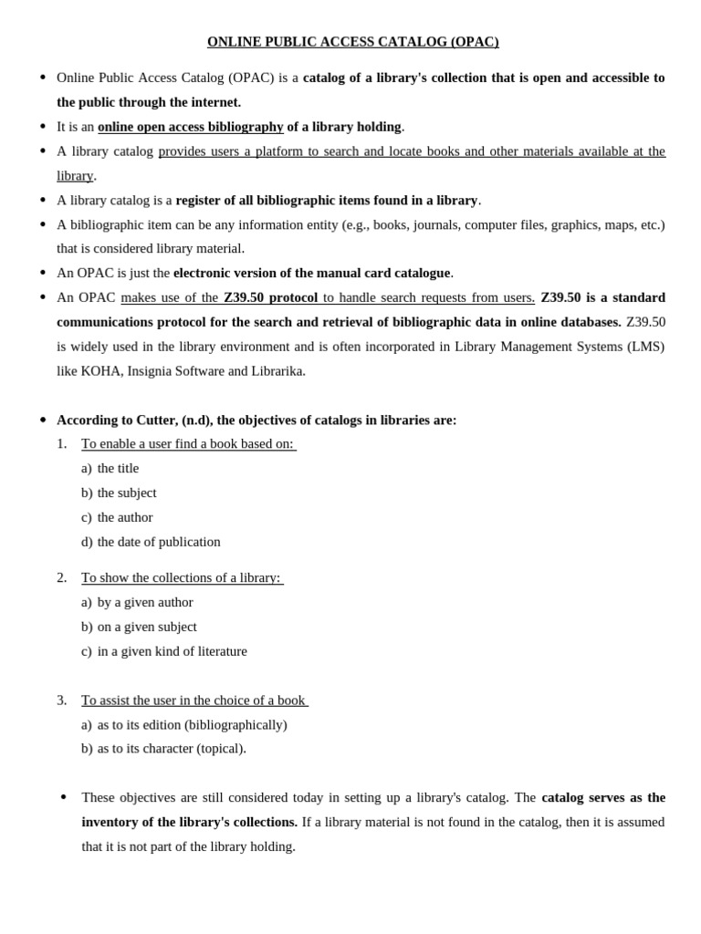 6. OPAC | PDF | Libraries | Computing