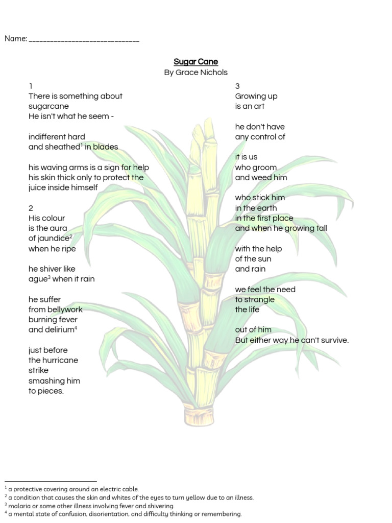 Sugar Poem | PDF | Atlantic Hurricanes | Natural Disasters