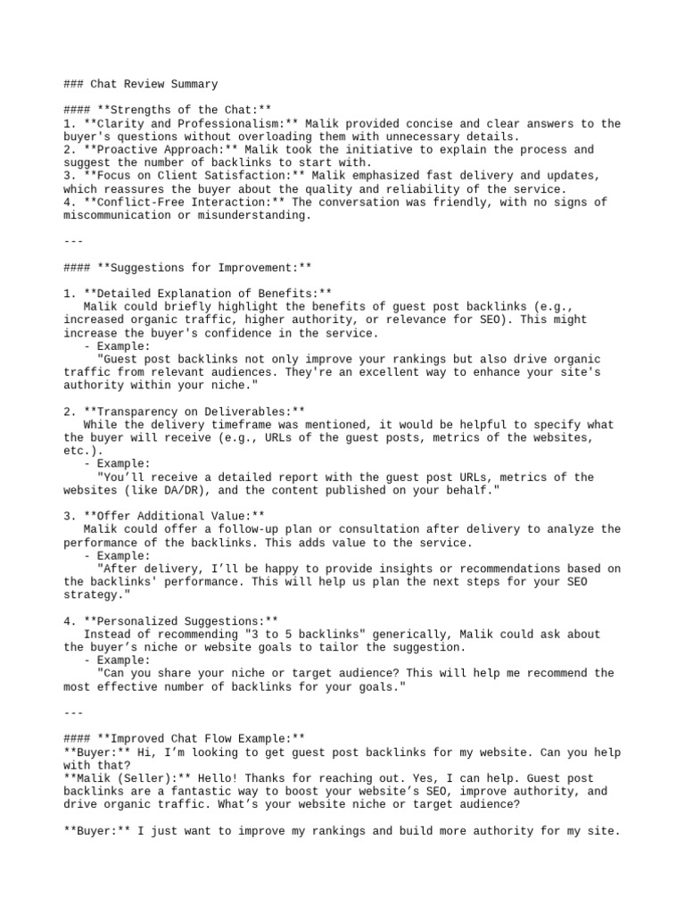 Fiverr Chat Review Summary | PDF | Human Communication | Communication