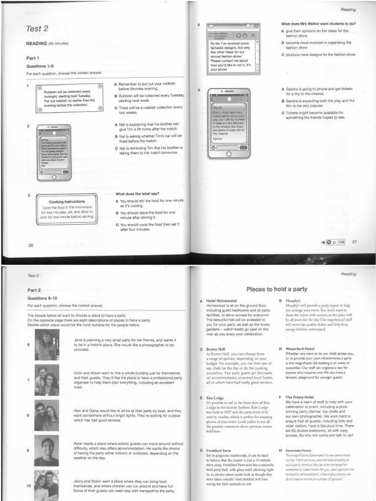 Test 2. b1 Preliminary 2 | PDF