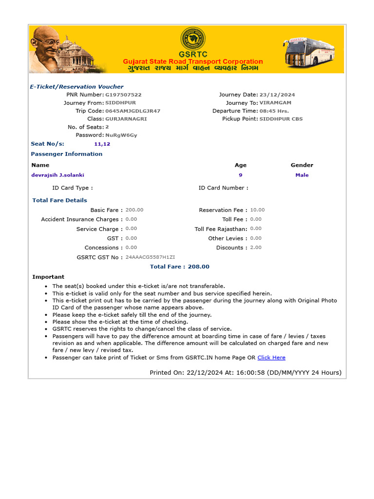 GSRTC | PDF