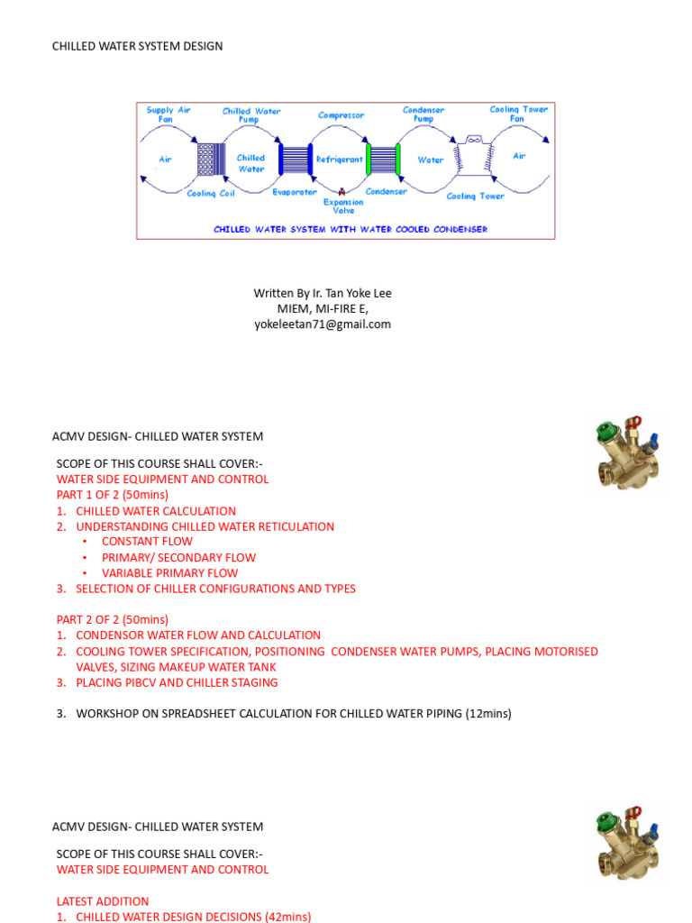 Chilled Water System Design Guide | PDF | Pump | Applied And ...