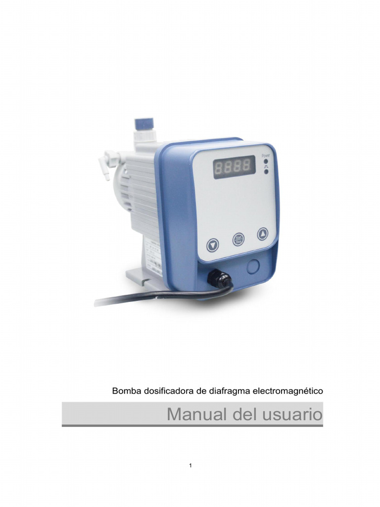 User's Manual For Dosing Pump | PDF | Bomba | Agua